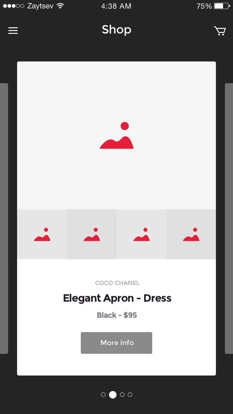 Oculus iOS Wireframe UI Kit by Qo7 | ThemeForest